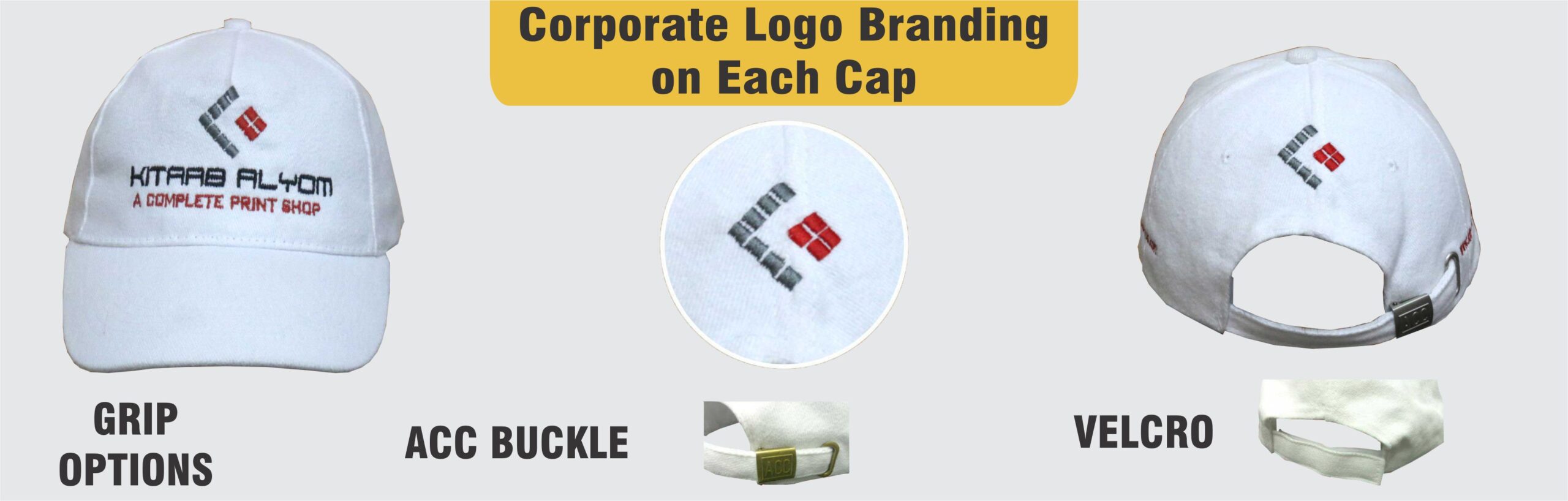 Printing on Caps, Dubai and Abu Dhabi, Print Colorfull Caps